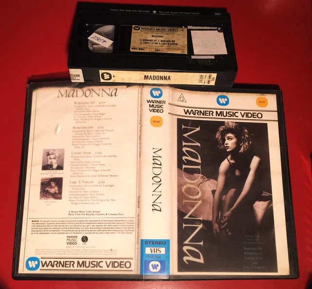 *MADONNA VHS WARNER MUSIC super rare 80s Like A Virgin Synth-Pop video clips* $85.00 - PicClick AU