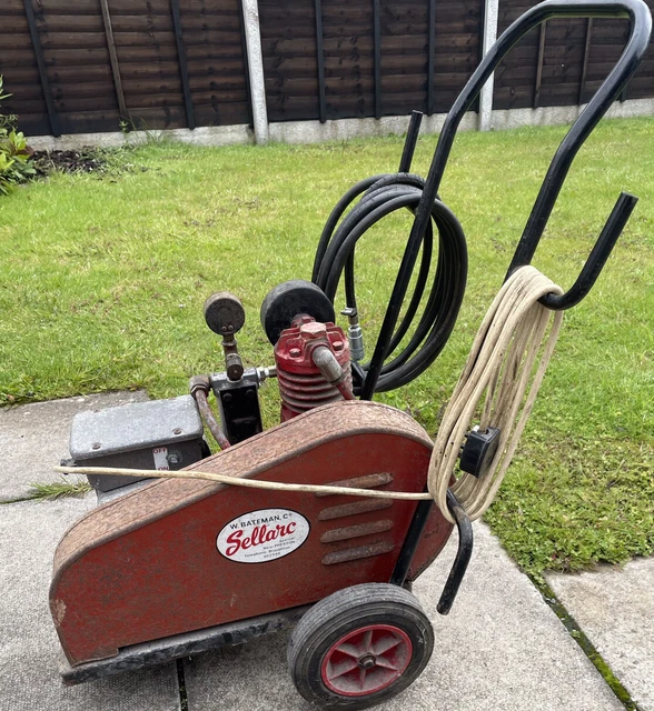 VINTAGE SELLARC WHEELED Compressor W. Bateman Working Condition £65.99 ...