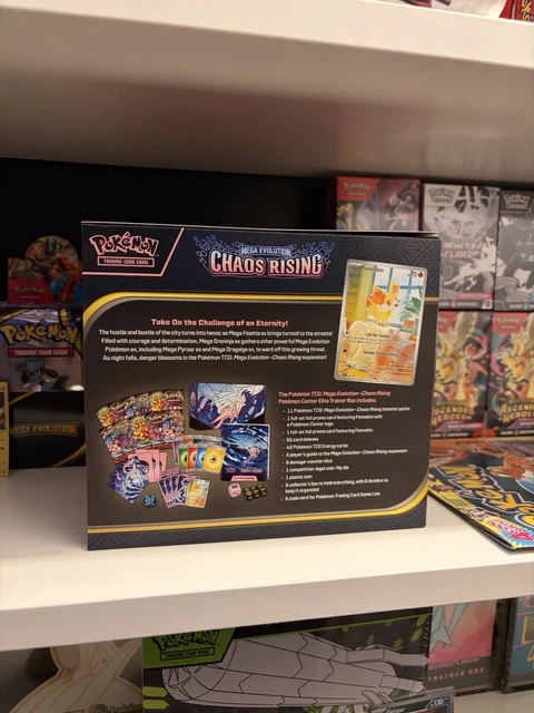 POKÉMON CENTER POKÉMON TCG Mega Evolution Chaos Rising Elite Trainer ...