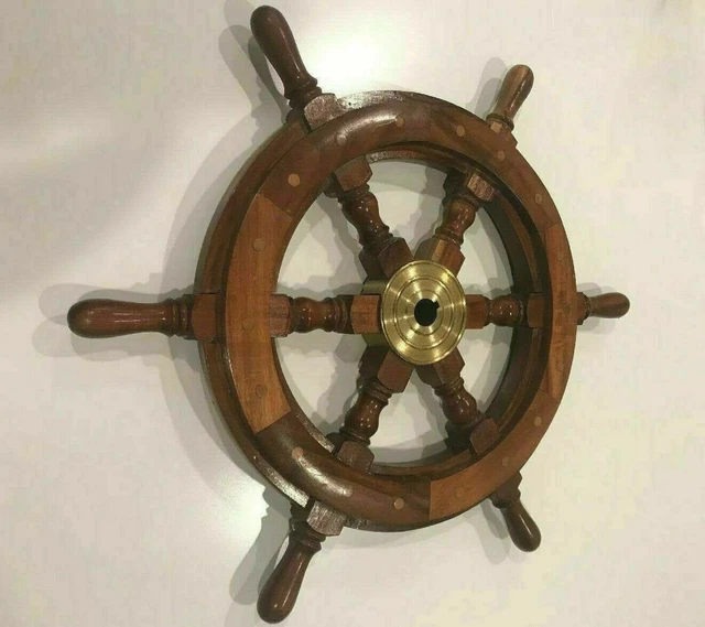 ROUE DE BATEAU en bois pour bateau nautique maritime à collectionner,... EUR 45,41 - PicClick FR