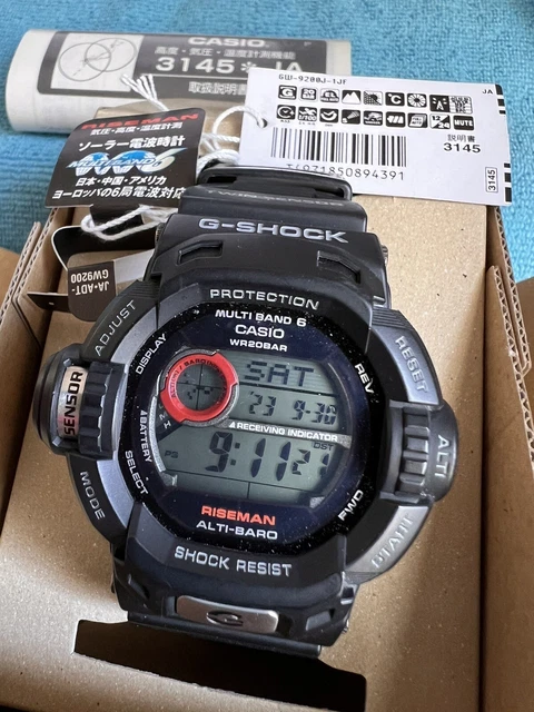 CASIO G-SHOCK RISEMAN GW-9200J-1JF Atomic Solar Multiband 6 $225.00 ...