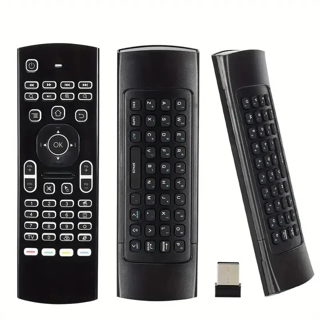 BACKLIT AIR MOUSE Remote Control 2.4G RF Wireless Keyboard TV Box Mini ...