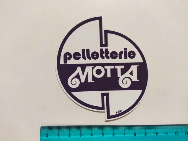 ADESIVO PELLETTERIE MOTTA STICKER AUTOCOLLANT AUFKLEBER VINTAGE 80s ...