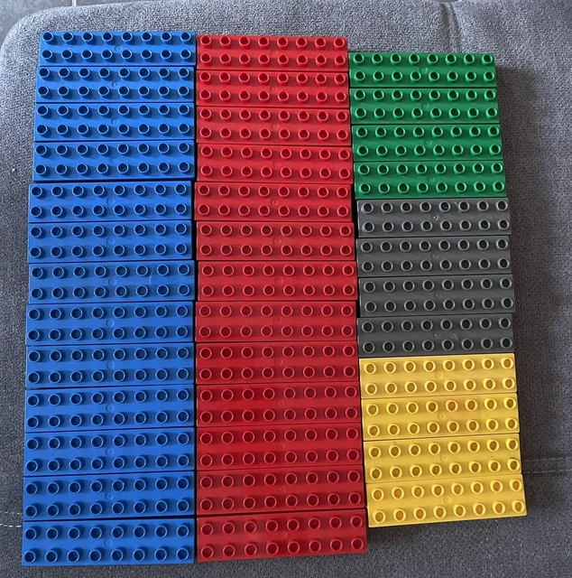 LEGO DUPLO GROSSE, lange Steine bunt gemischt 38 Stück mit 16 Noppen ...