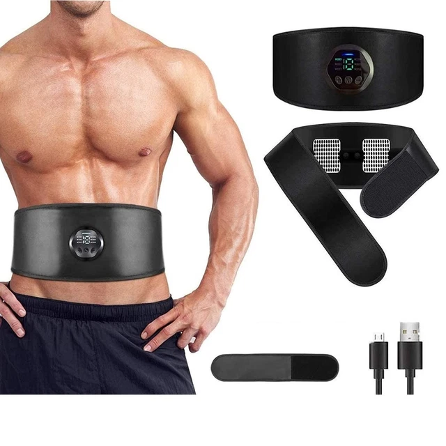 EMS MUSCLE STIMULATOR Muscle Toning Training Belt, Muscle Toner Waist ...