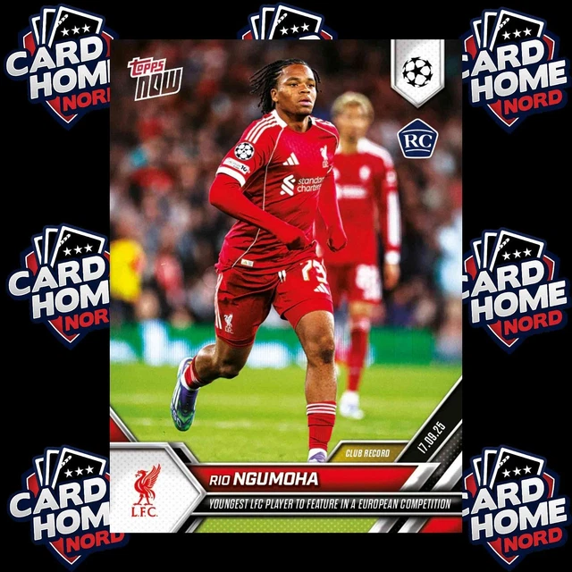 RIO NGUMOHA RC Rookie - 2025-26 UCL Topps NOW - Card 14 £9.28 - PicClick UK