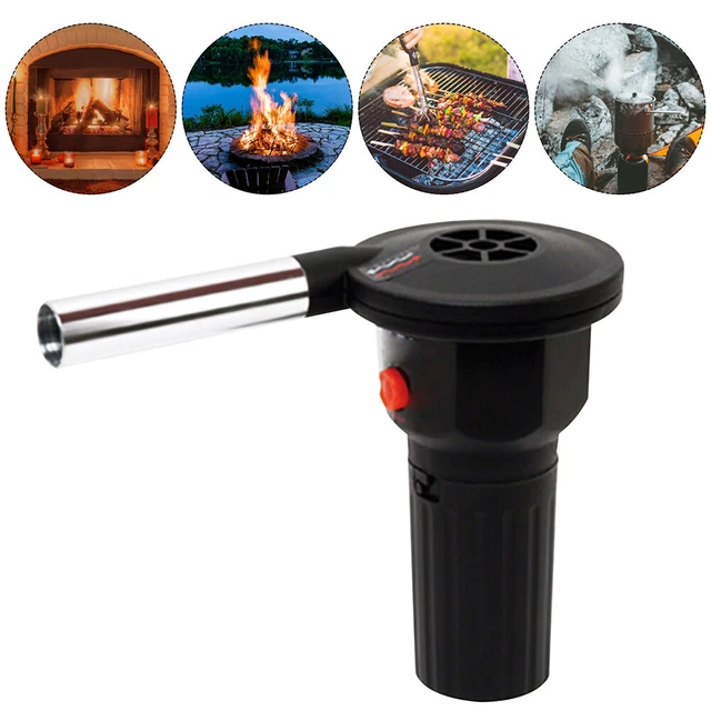 BBQ FAN AIR Blower Handheld Portable Fire Bellows Grill Accessories ...