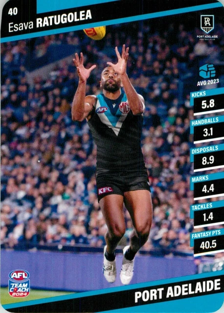 CARTA TEAMCOACH 2024 Port Adelaide Power AFL - Esava Ratugolea EUR 2,95 ...