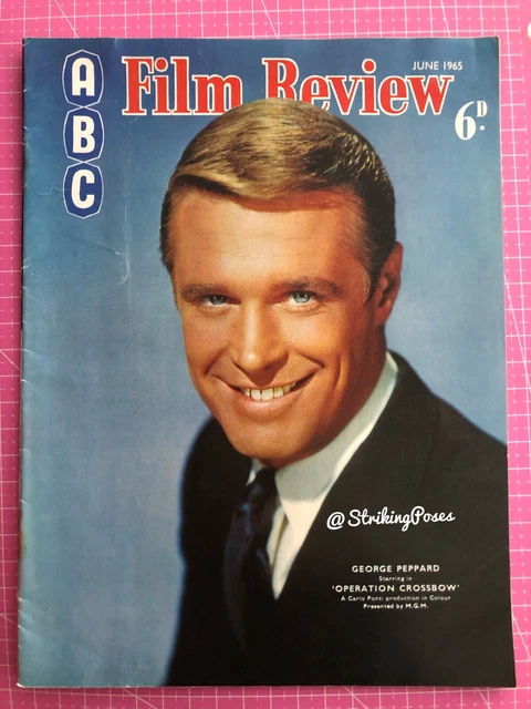 ABC FILM REVIEW Magazine June 1965 George Peppard Sophia Loren Stella ...