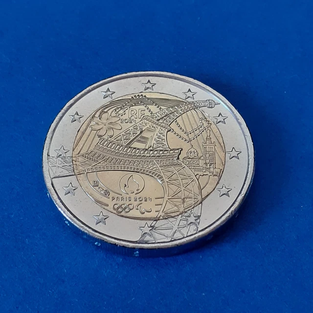 PIÈCE COMMÉMORATIVE DE 2 euros JO de Paris 2024 Tour Eiffel neuve FDC EUR 6,99 - PicClick FR