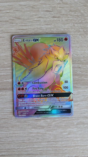 CARTE POKÉMON ENTEI GX 74/73 Rainbow Légendes Brillantes Anglais EUR 25 ...