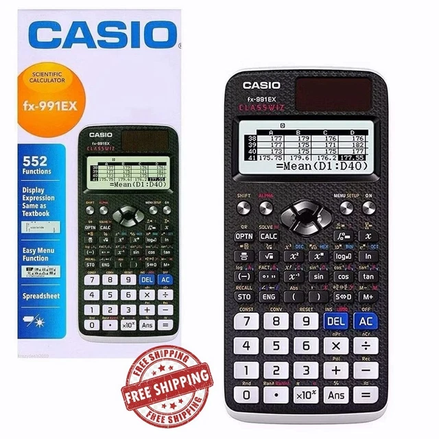 CASIO FX-991EX CLASSWIZ Advanced Engineering Scientific Calculator-552 ...
