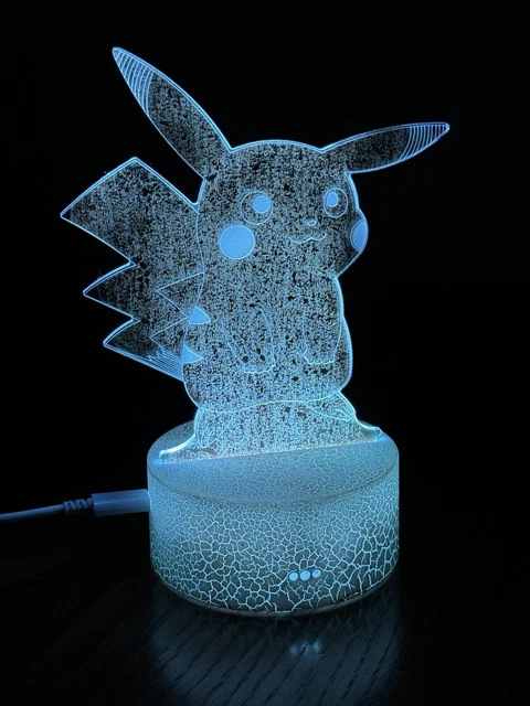PIKACHU / POKEMON Colour Changing LED Plastic Night Light / Lamp £7.50 ...