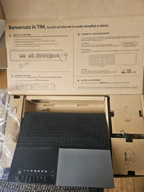TIM HUB ADSL Adsl2+ Vdsl Evdsl Fibra Wifi 1000 Mega Modem E Router EUR ...