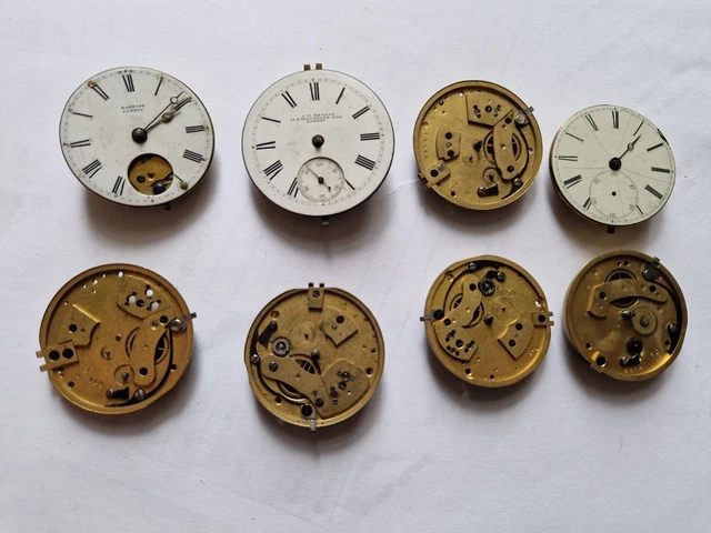 ANTIQUE POCKET WATCH movements London Northampton some rare for parts £ ...