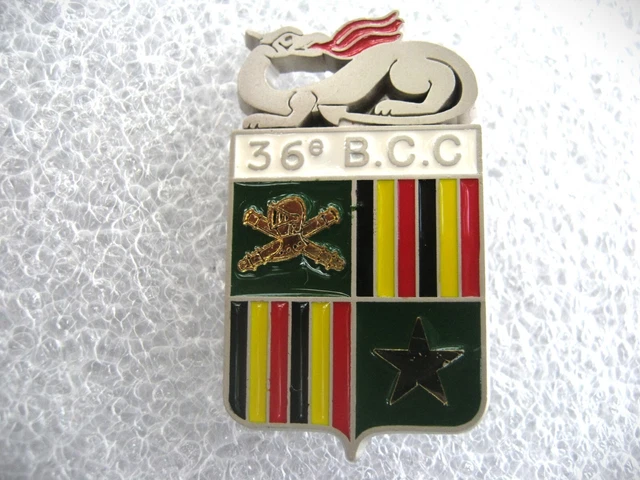 INSIGNE ARTILLERIE LE 36° BCC (Bataillon de Chars de Combat) FAB. IMC ...