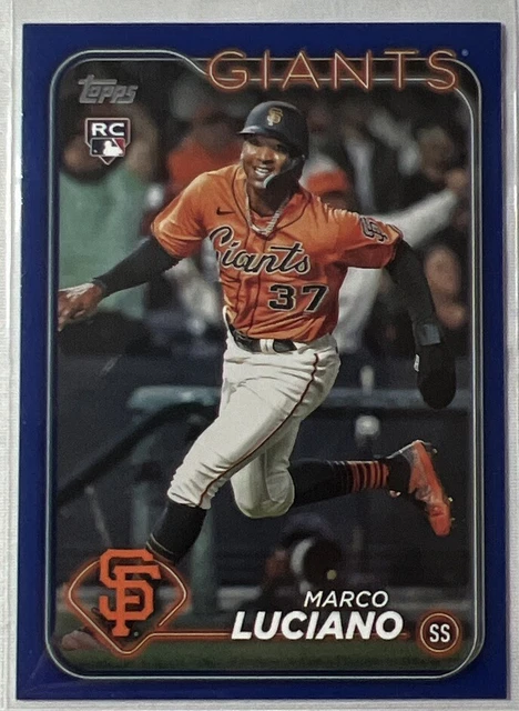 CARTE DE BASEBALL RC 2024 Topps Marco Luciano Royal bleu parallèle recrue #232 EUR 0,93 ...
