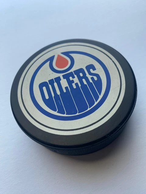 VINTAGE EDMONTON OILERS NHL Official John Ziegler Trench Puck $29.00 ...