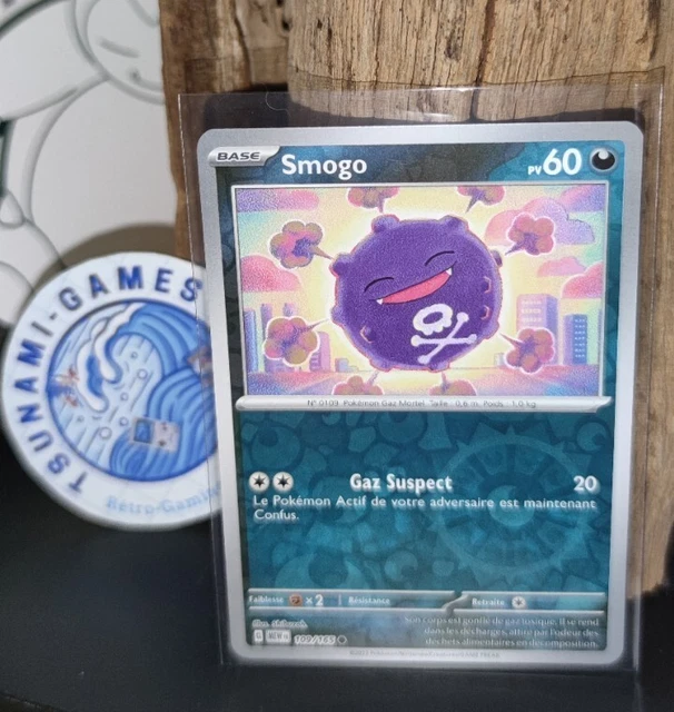 CARTE POKÉMON EV3.5 151 Fr : SMOGO Reverse 109/165 / Sous sleeve TBE ...