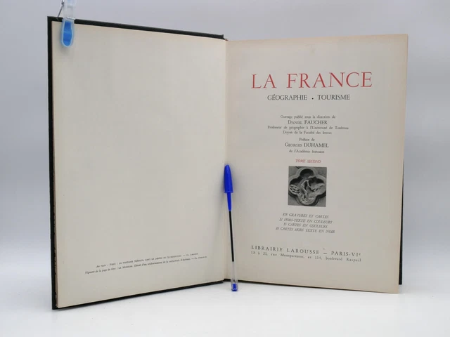 1952 (EO) LAROUSSE - La FRANCE, Géographie, Tourisme - Daniel FAUCHER ...