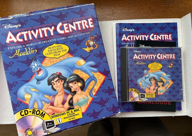 DISNEY'S ALADDIN ACTIVITY Centre Version2 Windows CD-ROM Original Box ...