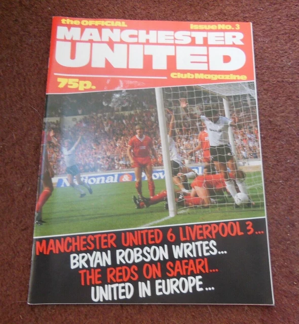 THE OFFICIAL MANCHESTER United Club magazine Vol 1 issue 3 1983 £6.99 ...
