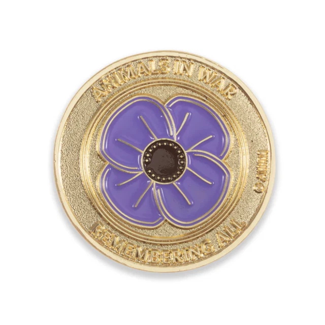 PURPLE POPPY 🌺AUSTRALIAN War Memorial Commemorative Token "Animals In ...
