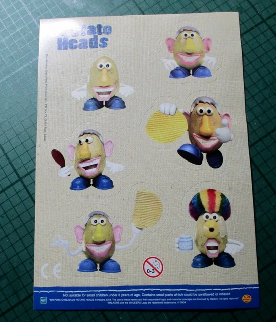 VINTAGE MR POTATO Head Sticker Sheet Walkers Crisps Promo Item £3.00 ...