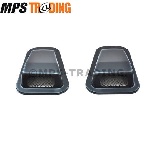 LAND ROVER DEFENDER Black Steel Wing Top Air Intake Scoops 1x DA4000 1x ...