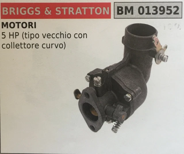 CARBURATEUR A CUVE BRUMAR Briggs & Stratton BM013952 Moteurs 5 HP EUR ...