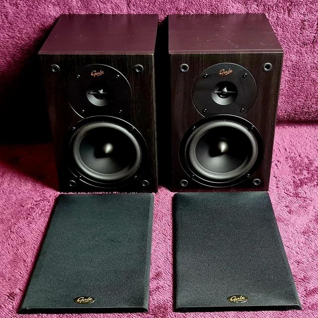 GALE GOLD MONITOR 2-Way Bookshelf Hi-Fi Stereo Speakers 6 Ohms 15-100W ...