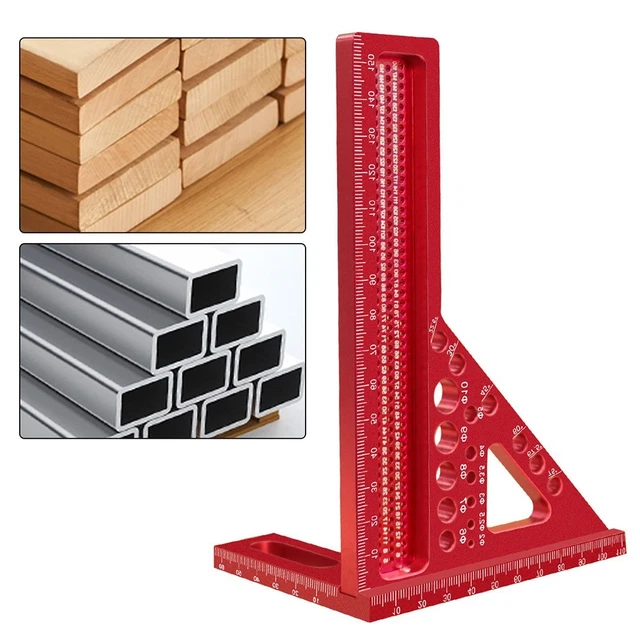 CARPENTER SCRIBING RULER with Multiple Preset Angles for Precision Work ...