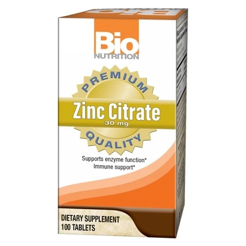 ZINC CITRATE 30MG 100 Tab By Bio Nutrition Inc £18.50 - PicClick UK