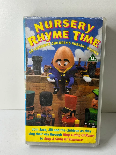 BBC NURSERY RHYME Time - 60 Favourite Children's Nursery Rhymes VHS ...