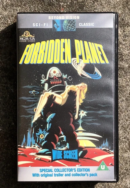 FORBIDDEN PLANET VHS Tape UK with Rare Art Cards Beyond Vision Sci-Fi ...