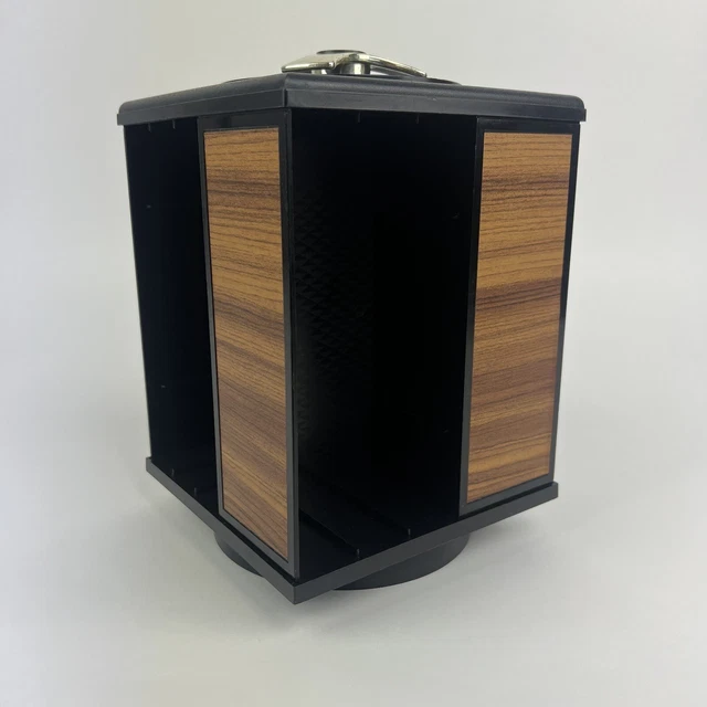 VINTAGE MASTERPIECE VHS x12 Video Cassette Rack Storage Carousel Holder ...