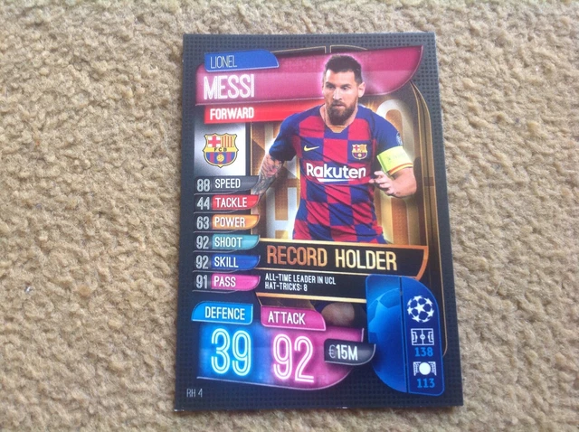 MATCH ATTAX 2019/2020 Lionel Messi base card - Mint New & Rare POST ...
