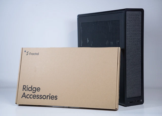 FRACTAL DESIGN RIDGE Black Mini-ITX Slim Small Form Factor Console PC ...