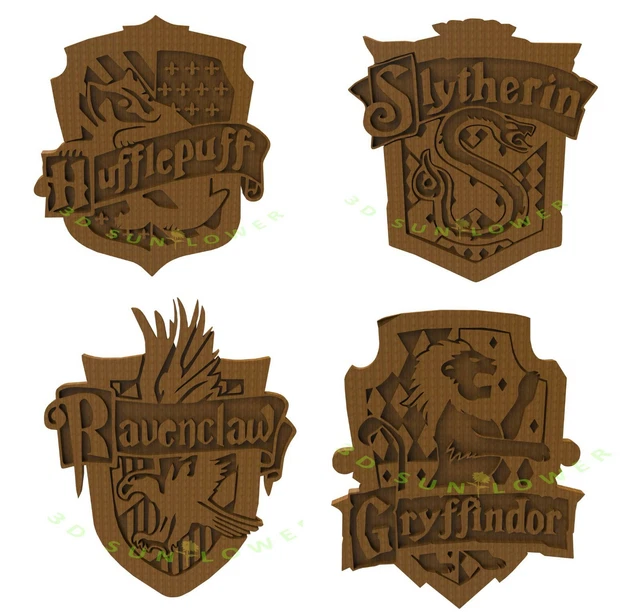 LOGO HARRY POTTER 3d stl model for cnc router stl files Printing Wooden ...