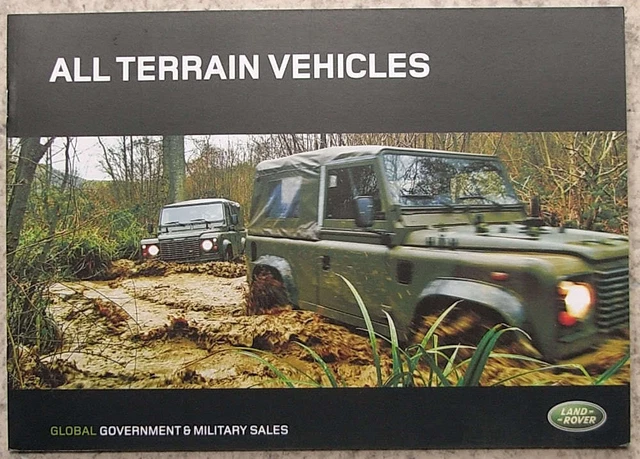 LAND ROVER ALL TERRAIN Government & Military Sales Brochure 2005 #2199 ...