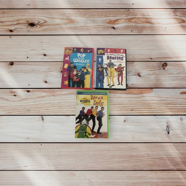 3 X DVD The Wiggles : Pop Go the Wiggles Dance Party Feel Like Dancing ...