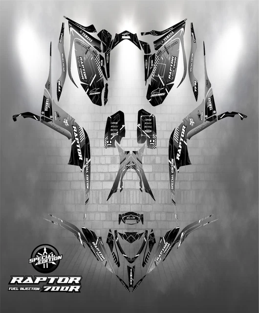 YAMAHA RAPTOR 700-700R 2013-2023 Full Graphics kit Stikers Decals EUR ...