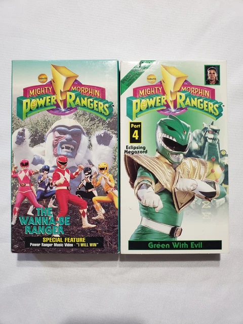 LOT DE 7 bandes VHS Mighty Morphin Power Rangers (2 neuves scellées et ...