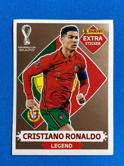 PANINI WORLD CUP Qatar 2022 Extra Sticker BRONZO Cristiano Ronaldo Ed ...