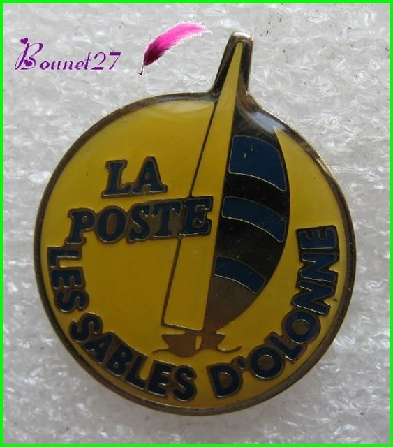 PIN'S PINS BADGE La Poste Ville des Sables d'Olonne Voilier Bateau #543 EUR 4,50 - PicClick IT