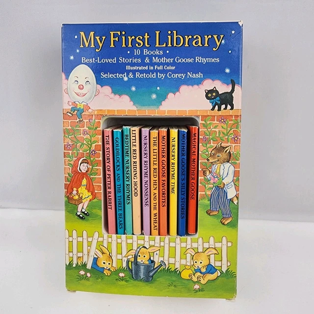 VINTAGE 1986 MY First Library Mother Goose Nursery Rhymes Mini Books ...