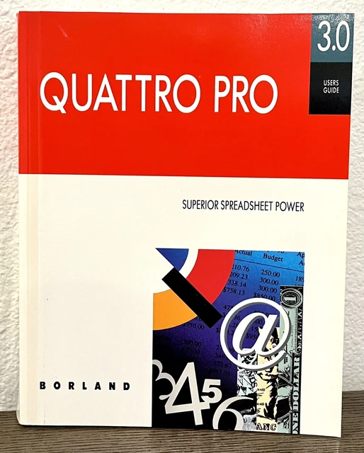 VINTAGE BORLAND QUATTRO Pro Superior Spreadsheet Power User’s Guide ...