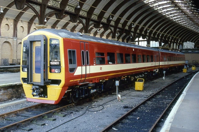 BRITISH RAIL 158901 New at York 1991 Rail Photo £2.70 - PicClick UK
