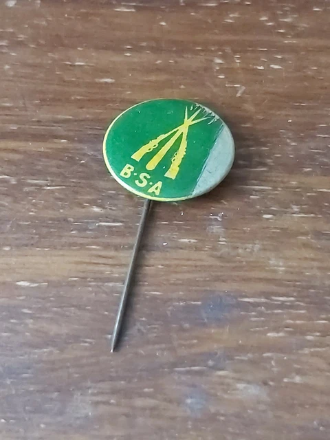 VINTAGE BSA BIRMINGHAM Small Arms : Classic Motorcycles Etc Pin Badge £ ...