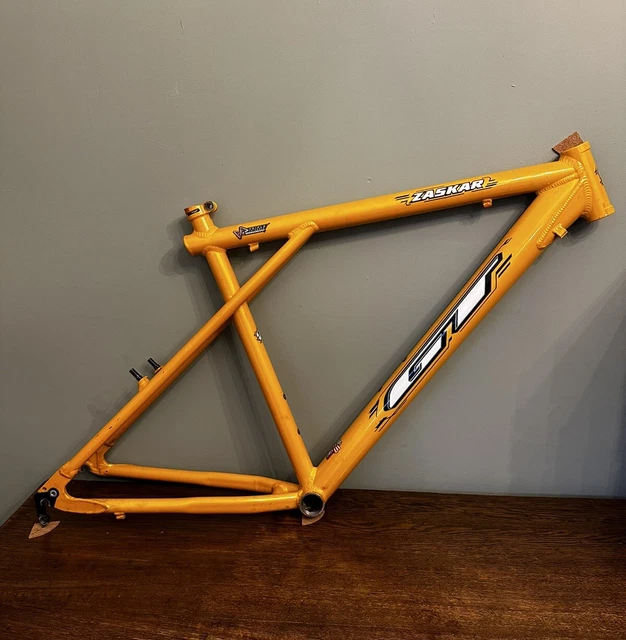 GT ZASKAR 18” Medium/Large “Hot Mango” 1998 Retro Mountain Bike Frame ...
